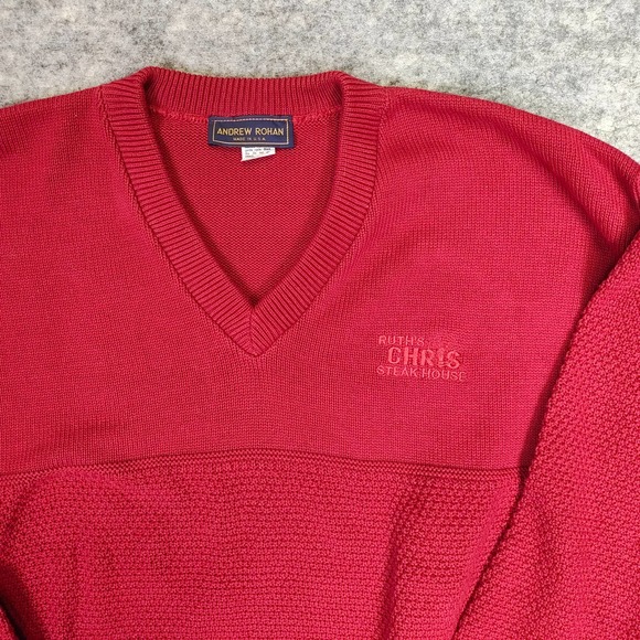 Andrew Rohan | Sweaters | Ruths Chris Steak House Steak House Vtg Mens ...